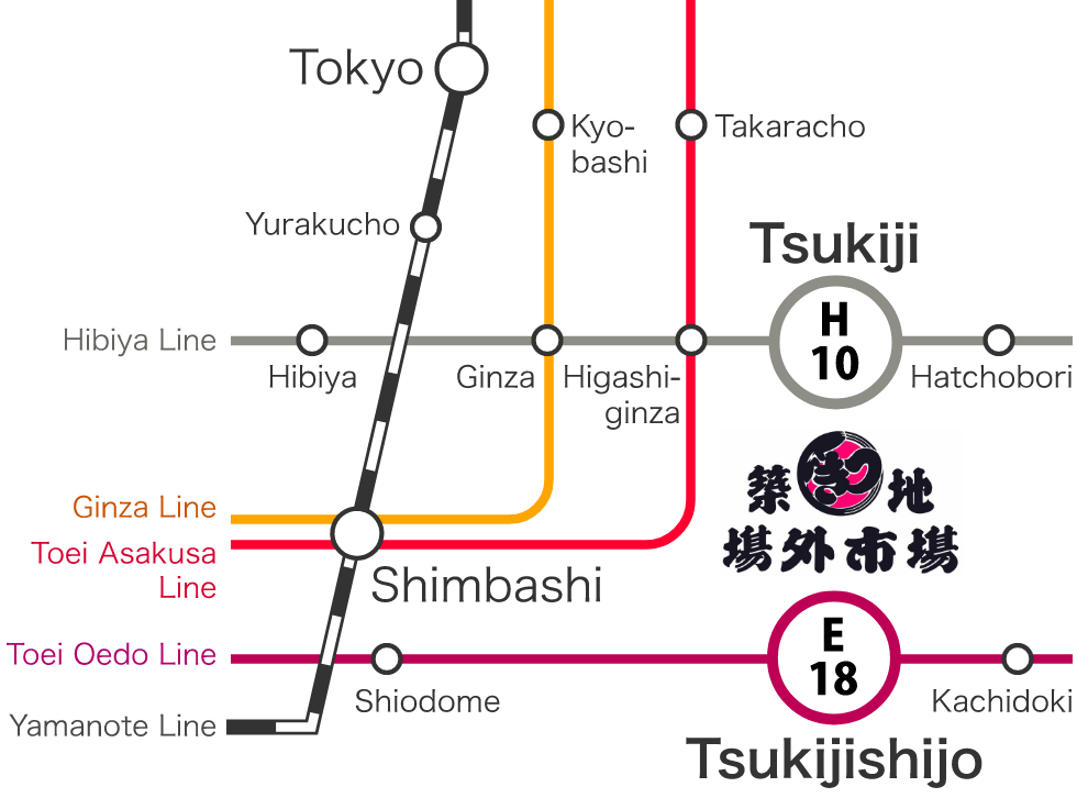 Access Map｜The Tsukiji Outer Market - Official Website